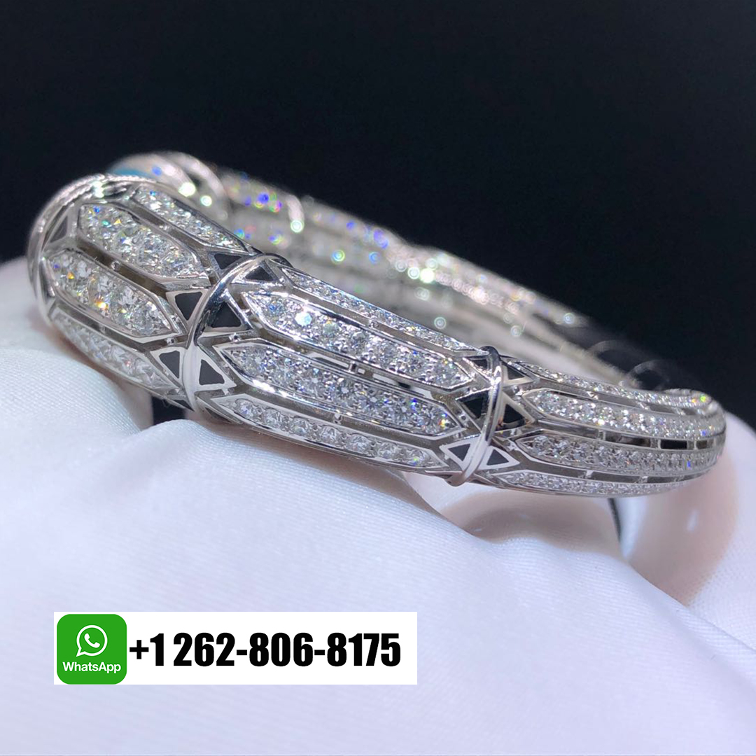 Custom Cartier White Gold Turquoise and Diamonds Art-Déco Inspired High ...